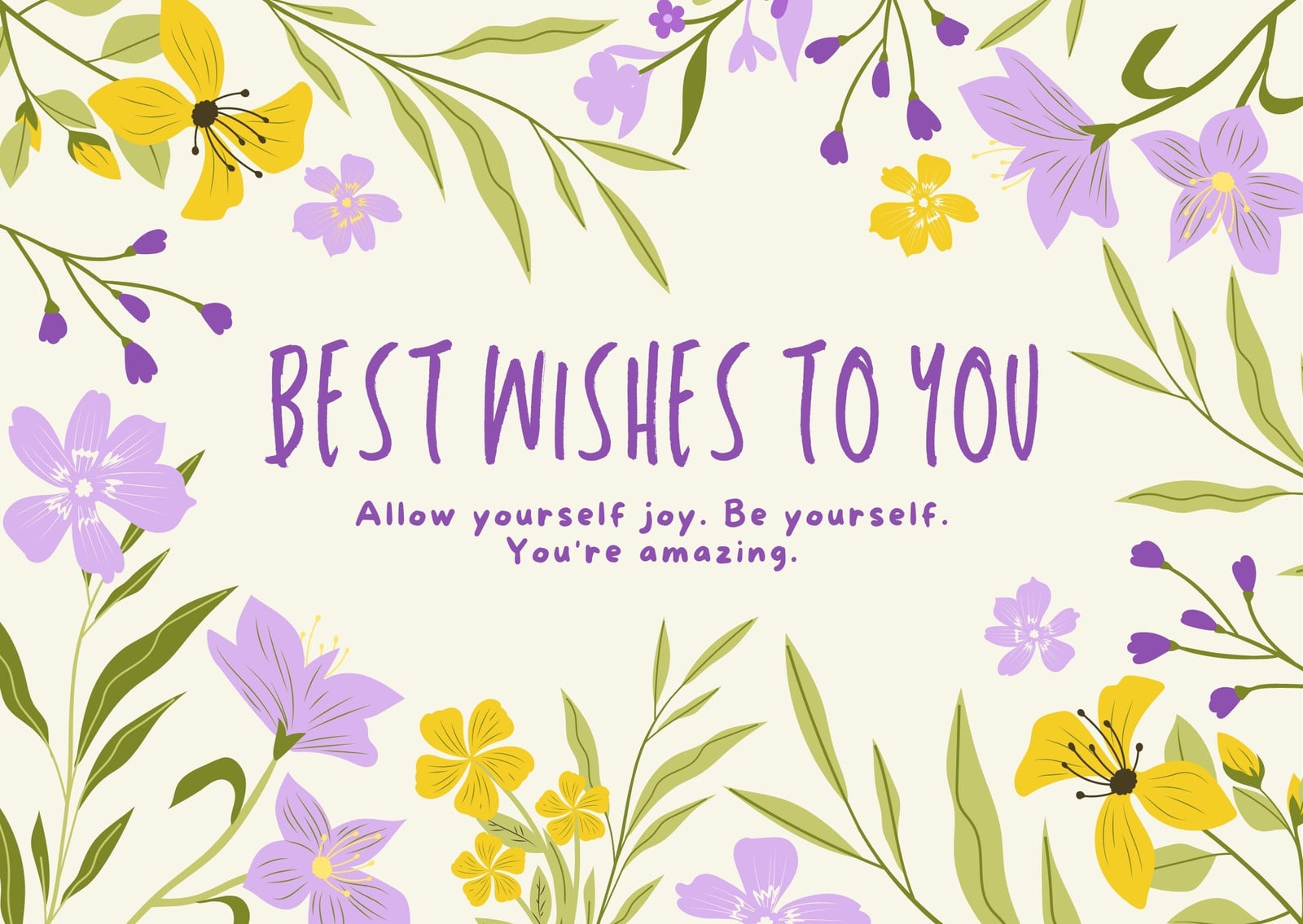 Free and customizable best wishes templates