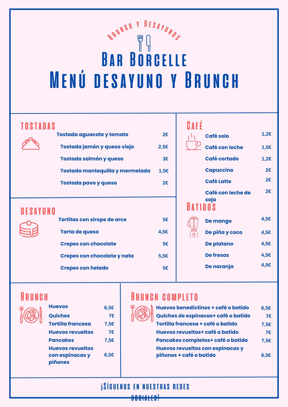 Menús de bebidas para bares y eventos | Canva
