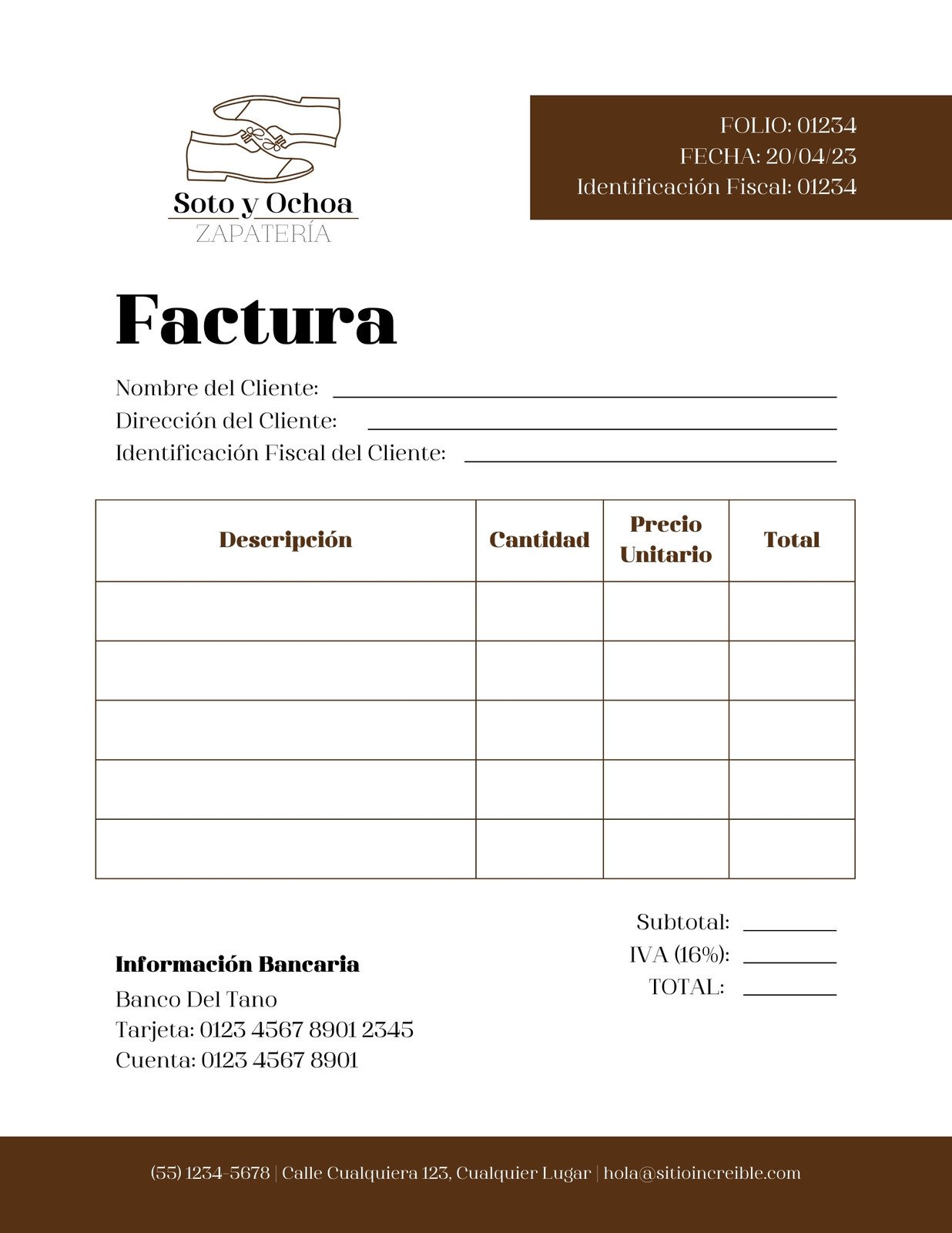 Facturas simples online gratis | Canva