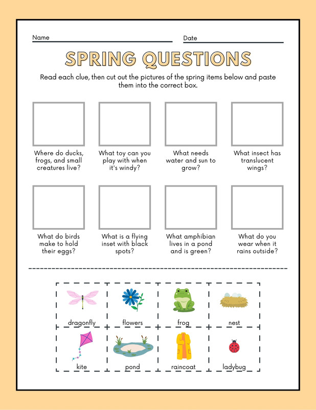 Custom printable Spring Worksheet templates | Canva