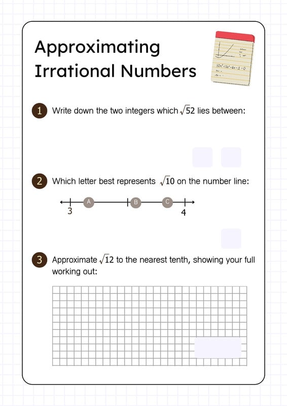 Rational And Irrational Worksheets