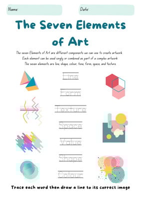 Elements And Principles Of Art Worksheet Principles Of Design