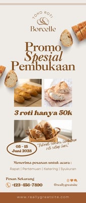 Banner promosi bisnis makanan - moonkimi - Canva
