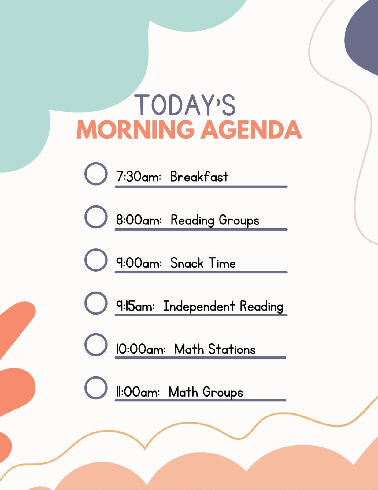 Free and customizable agenda templates | Canva