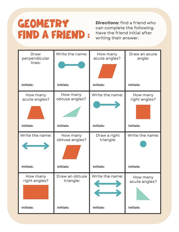 4th Grade Geometry Worksheets Answers