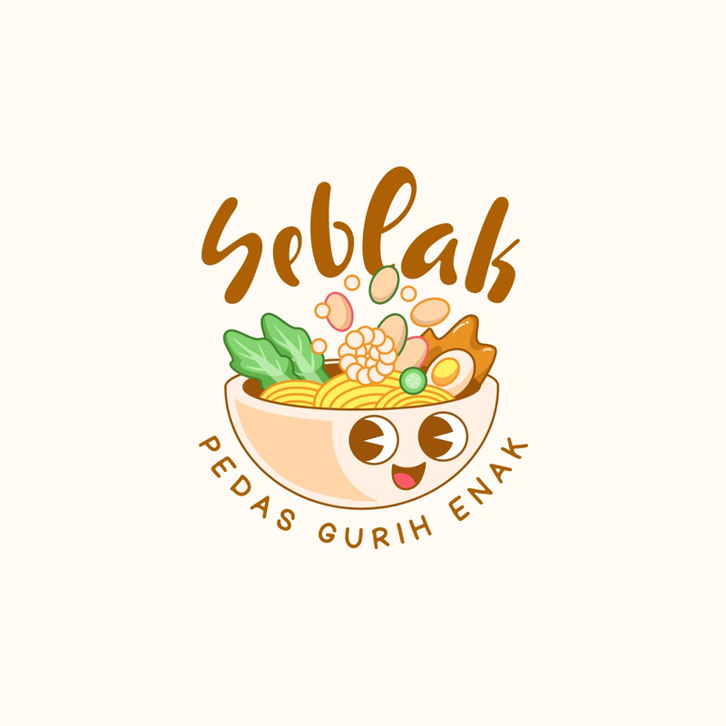 Logotipo De Lucu Kawaii Chocoladereep Leuke Grappige Vrolijke Glimlach