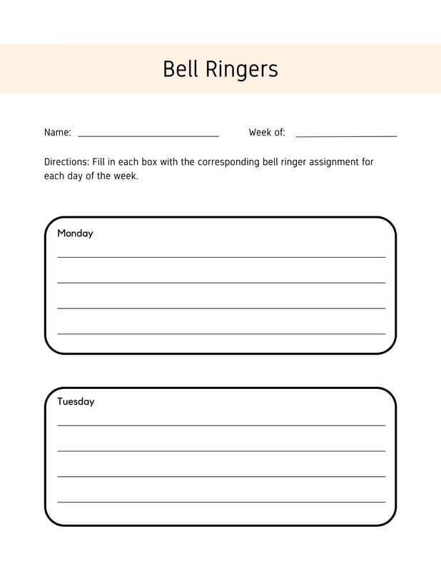 Free and customizable bell templates