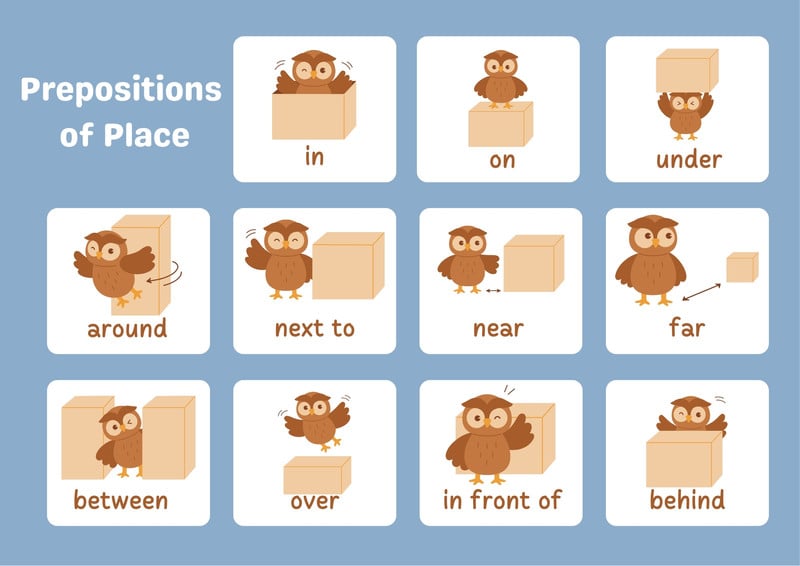 Prepositions Of Place Images A1 Prepositions Of Place | Elementary