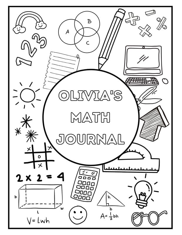 Math Journal Cover