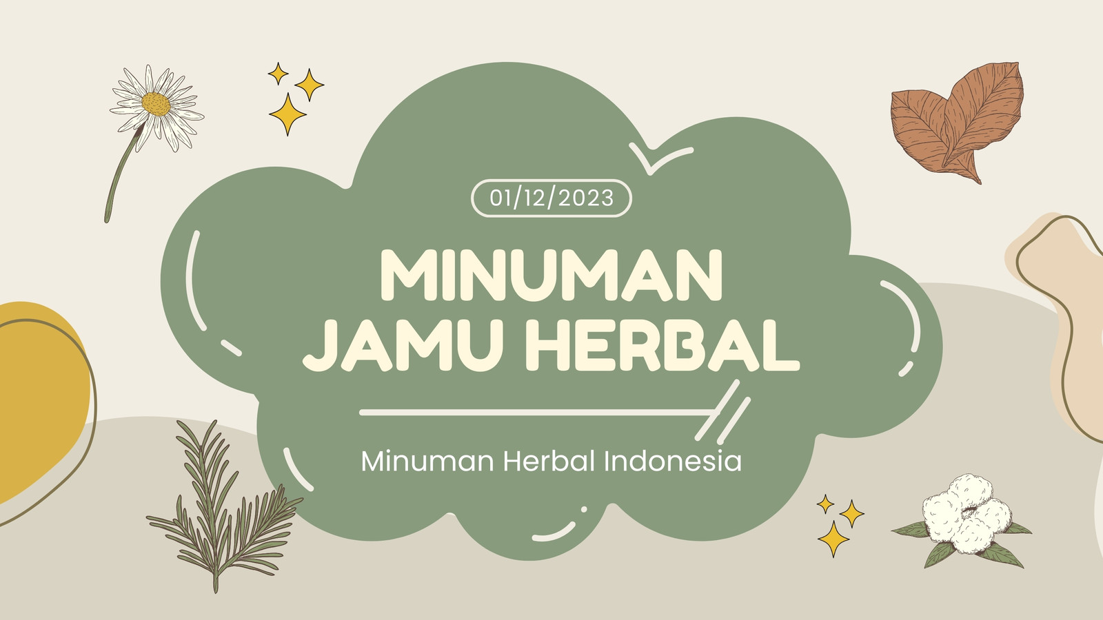Gratis desain contoh jamu - Canva