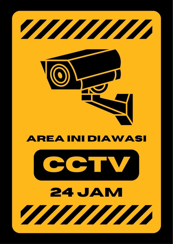 Gratis desain contoh cctv - Canva