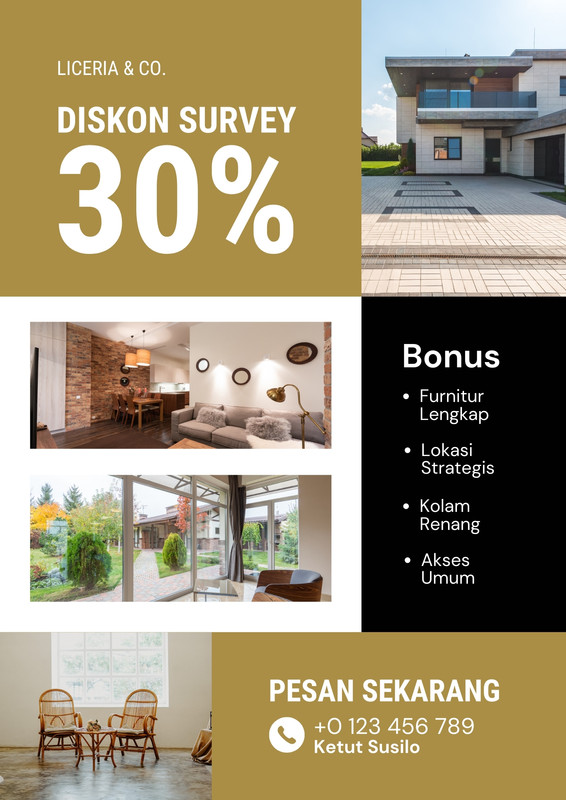 Gratis Contoh Flyer Perumahan Keren - Canva