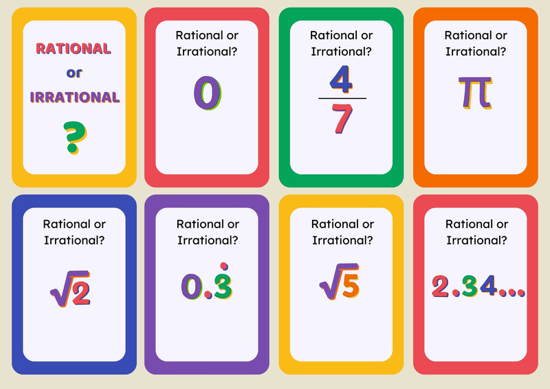 Rational And Irrational Number Worksheet