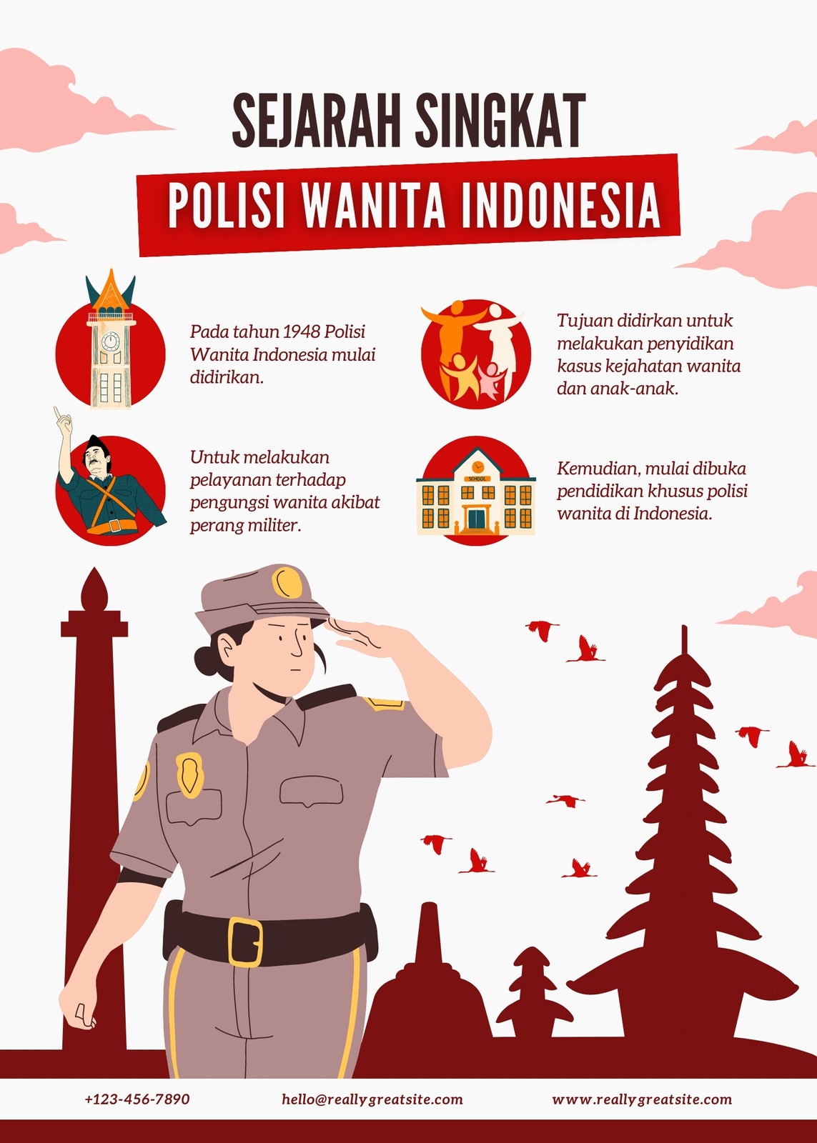 Gratis desain contoh polisi - Canva