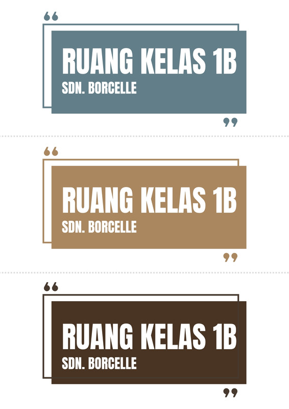 Contoh tag nama gratis & siap edit | Canva