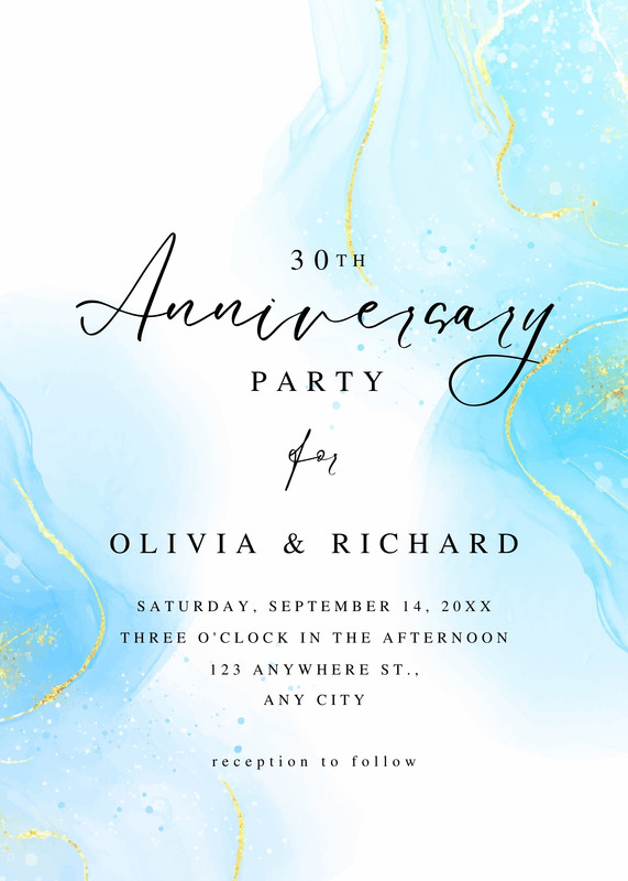 1st wedding anniversary invitation | Beachweddingtips.com