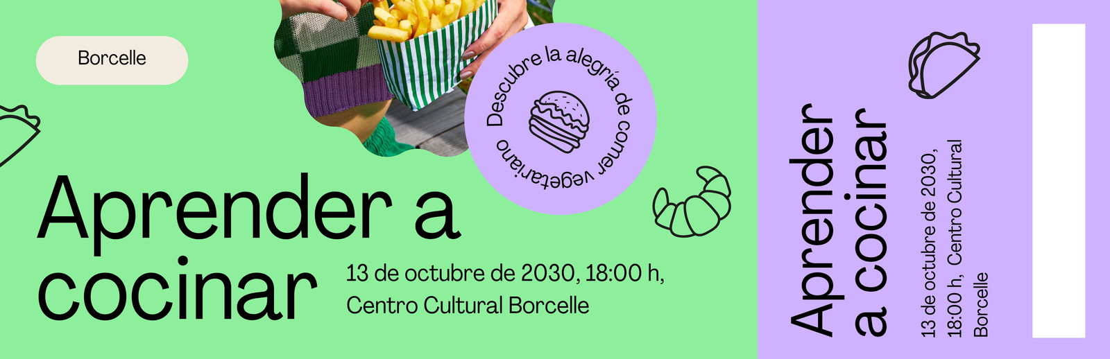 Plantillas editables de boletos para comida gratis | Canva