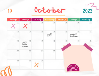 Calendar Doodle 2023 - Smartly Designed - Canva