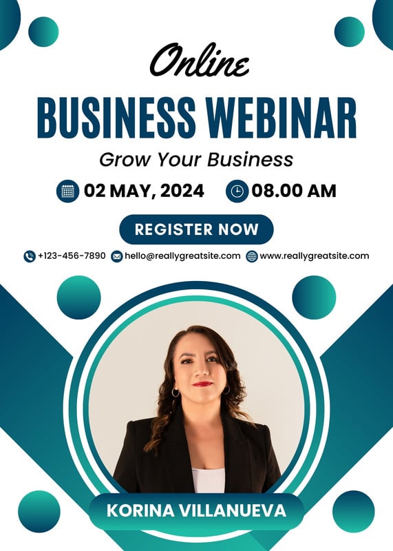 Free webinar event design collection | Canva
