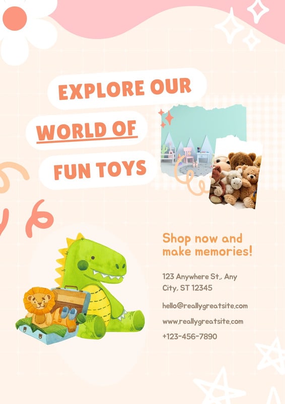 Free and customizable toys templates