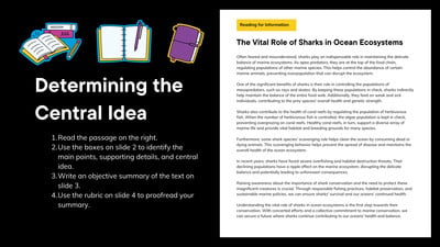 Determining Central Idea Worksheet Reading Graphic Organizer Central