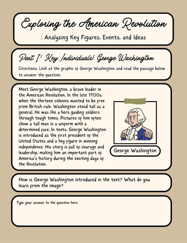 The American Revolution Worksheet American Revolution Worksheet