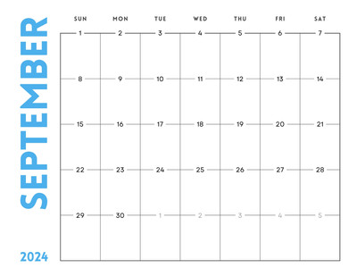 Simple Bold Calendar 2023-2024 - Smartly Designed - Canva
