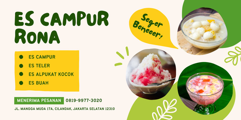 Template desain es teler gratis download, gampang diedit | Canva