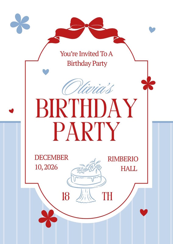Free birthday party design collection | Canva