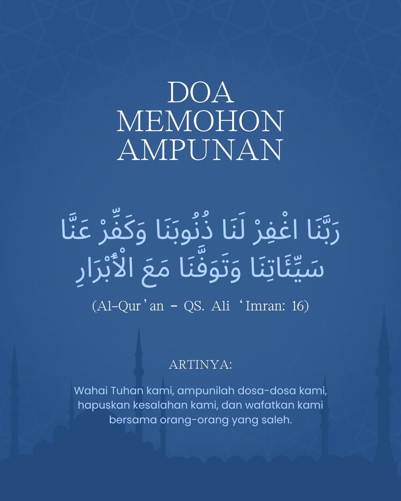 Gratis desain contoh doa - Canva