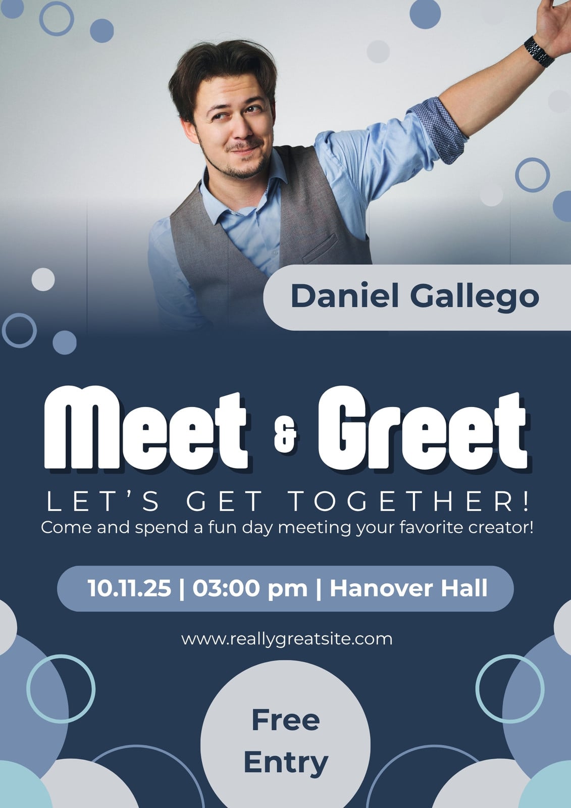 Free and customizable meet and greet templates