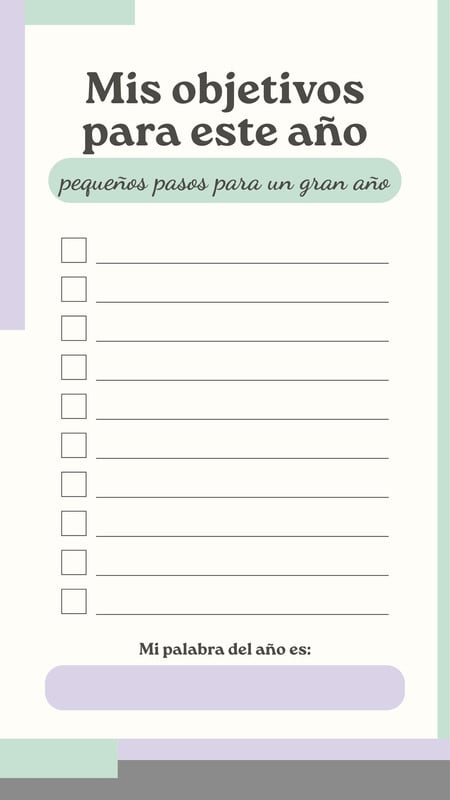 Plantillas objetivos - Gratis y editables - Canva