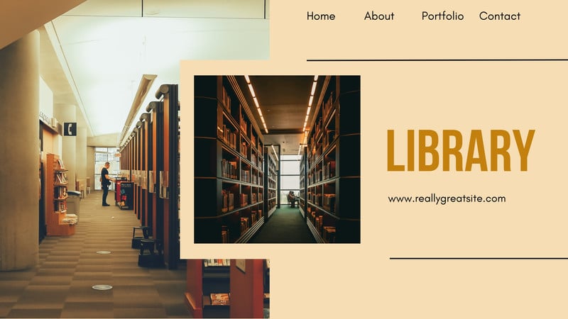 Free and customizable library templates