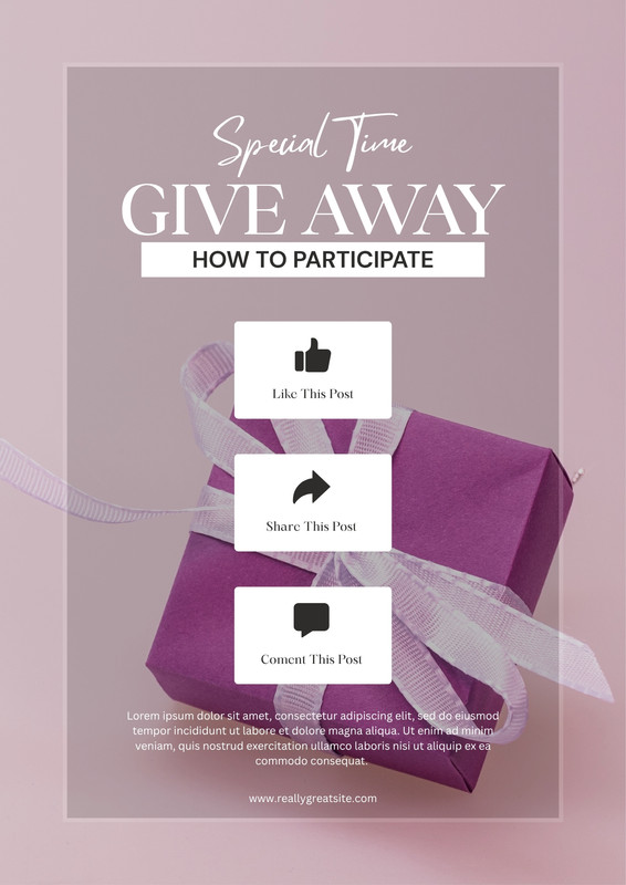 Free giveaway event design collection | Canva