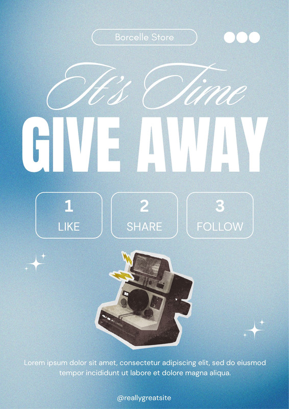 Free giveaway event design collection | Canva