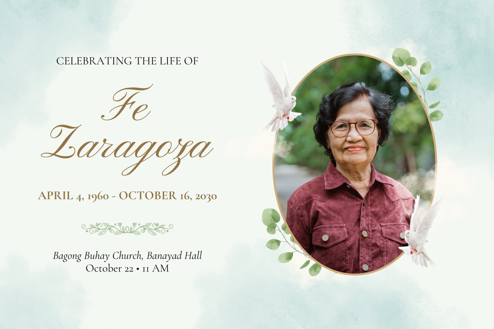 Customize 15+ Funeral Tarpaulins Templates Online - Canva