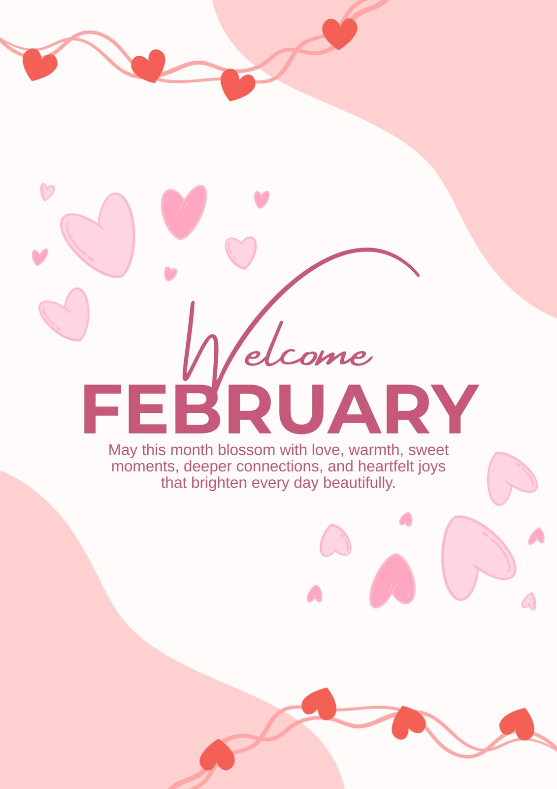 Free and customizable february templates