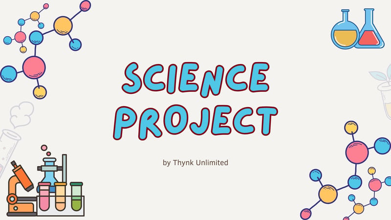 Free and customizable science fair templates