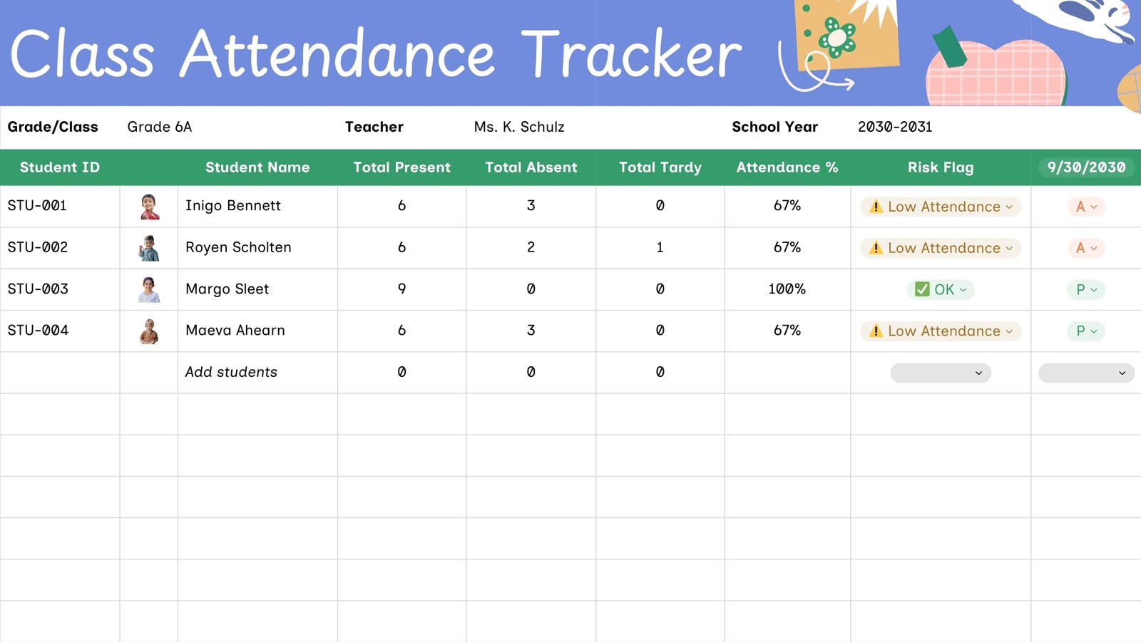 Customize 15+ Attendance Sheets Templates Online - Canva