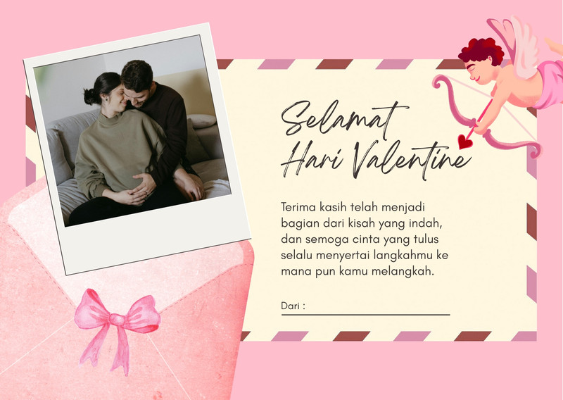 Gratis desain contoh love - Canva