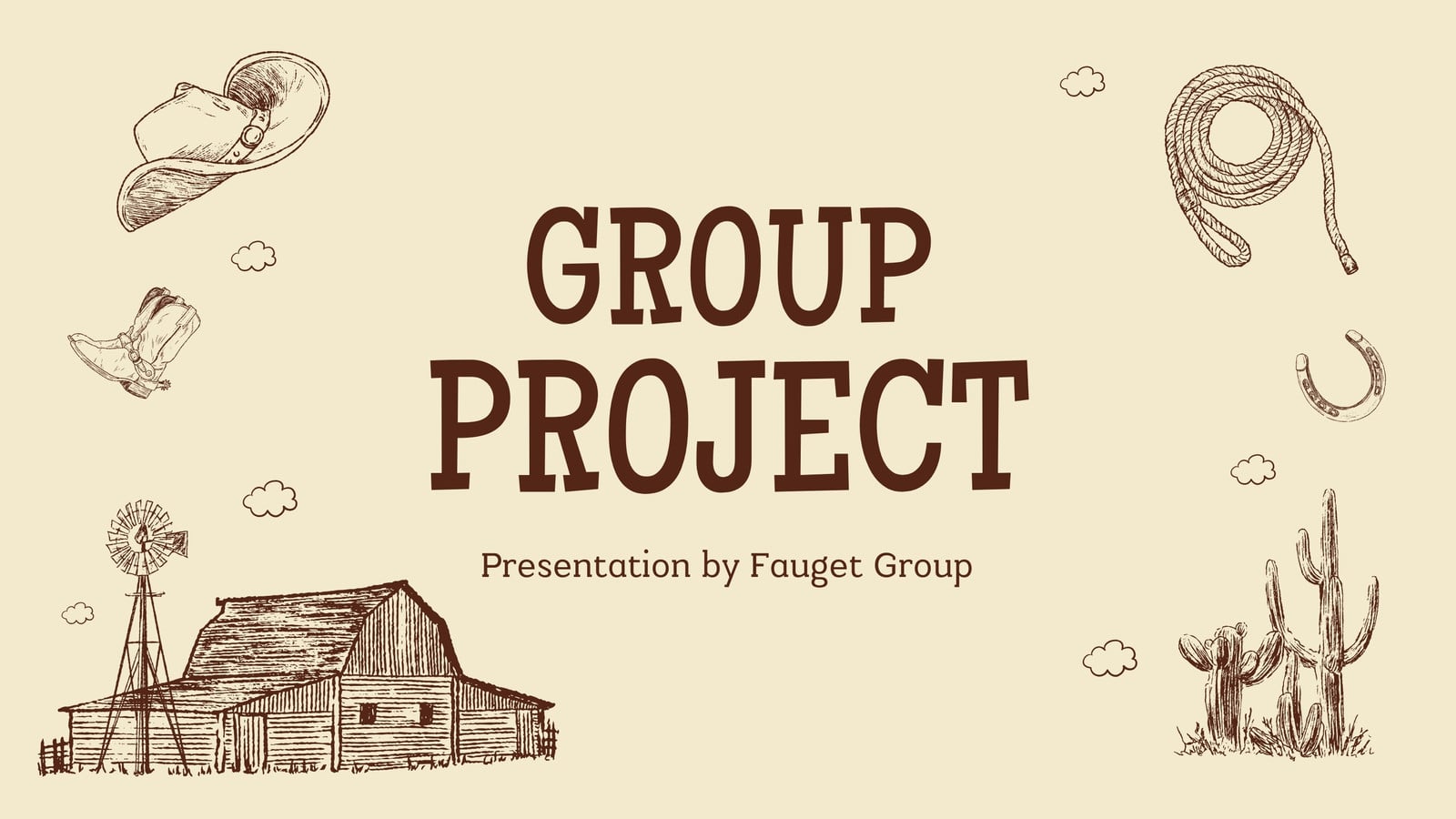 Free and customizable cowboy templates