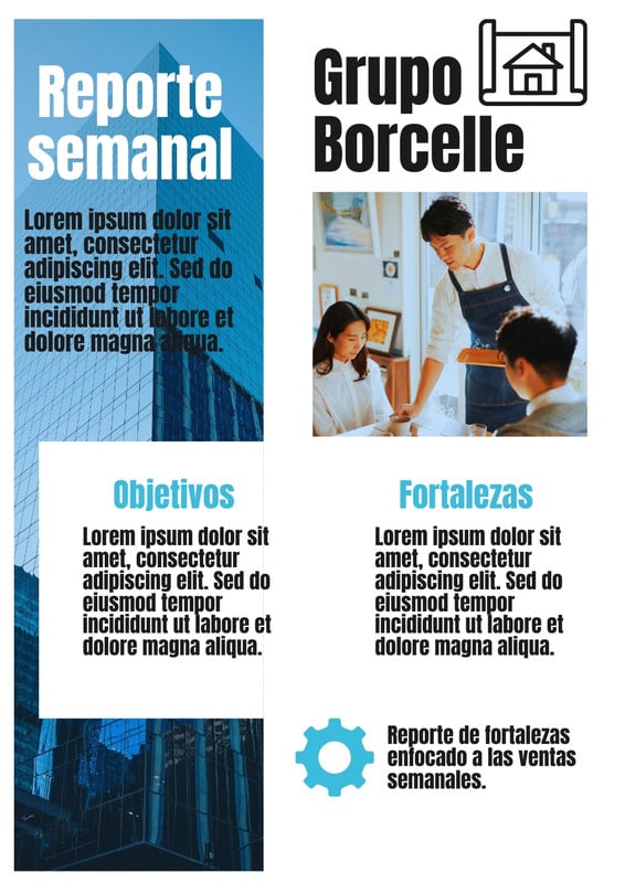 Explorá nuestras plantillas de reporte semanal | Canva
