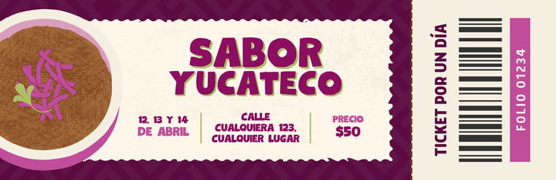 Plantillas editables de boletos para comida gratis | Canva