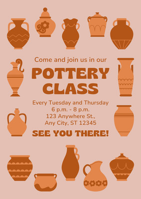 Free and customizable pottery templates