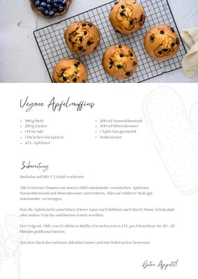 Kostenlos anpassbare Vorlagen zum Thema Rezept - Canva