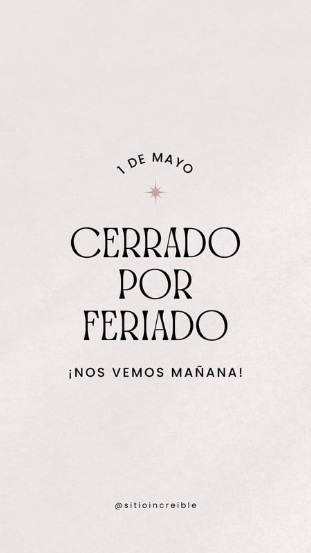 Explorá Plantillas de cerrado por feriado personalizables gratis - Canva