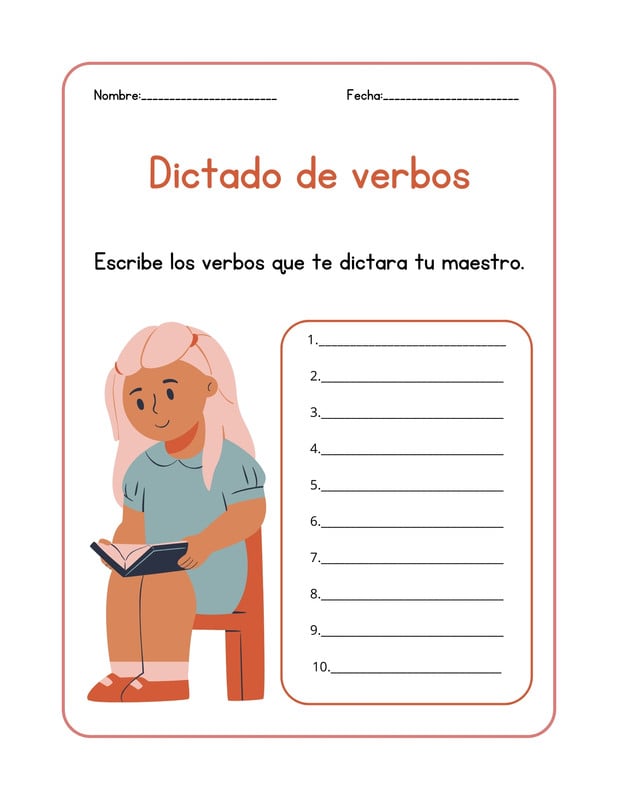 Hoja De Trabajo De Verbos Del Estado Del Ser