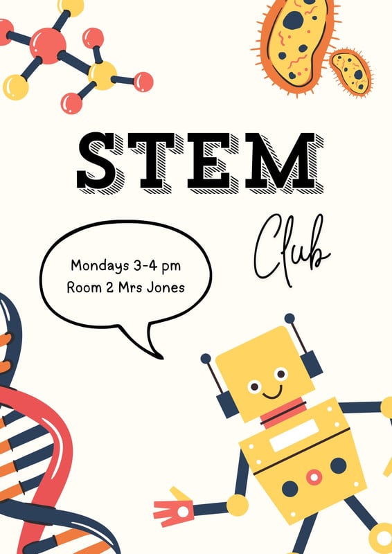 Science Club Poster Template