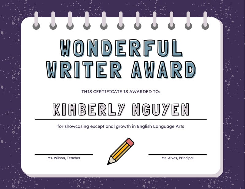 Ela Award Certificates Modern Abstract Certificate Template 2380071