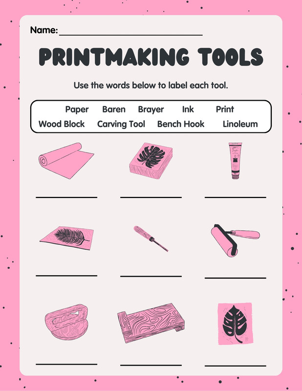 Printmaking Worksheets Easy Printmaking Activities For Preschoolers